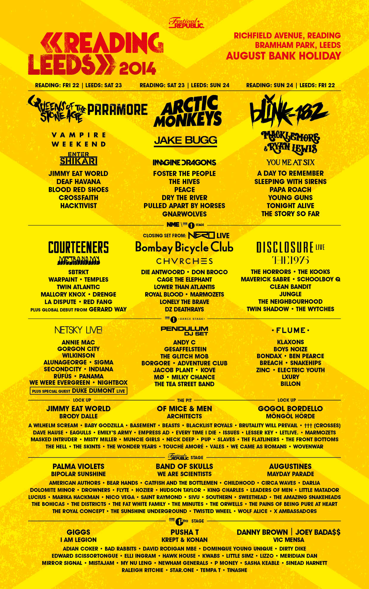 Reading Festival | R&L Line-up Announcement 02-07-14 Reading Festival | R&L Line-up Announcement 02-07-14
