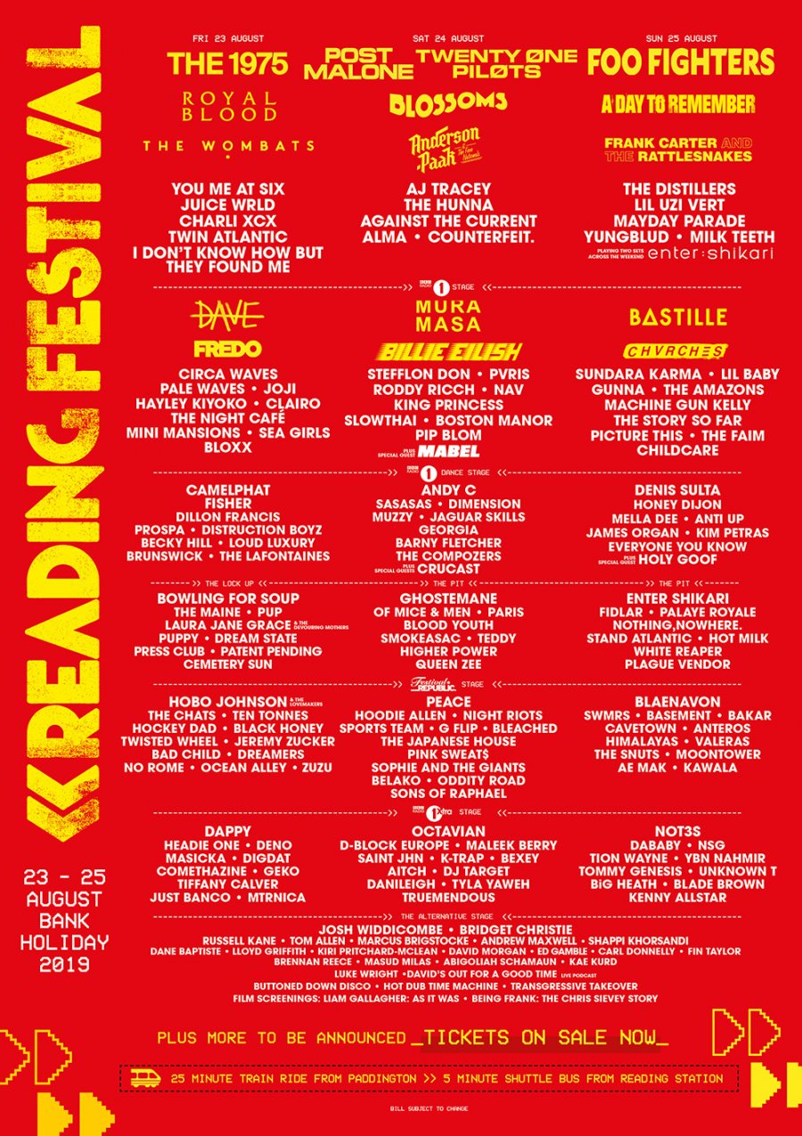 Reading Festival | 23 — 25 August, Richfield Avenue Reading Festival | 23 — 25 August, Richfield Avenue